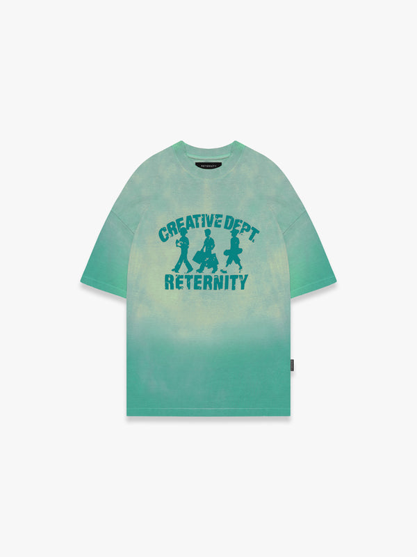 CREATIVE DEPT LOGO T-SHIRT - WASHED GREEN